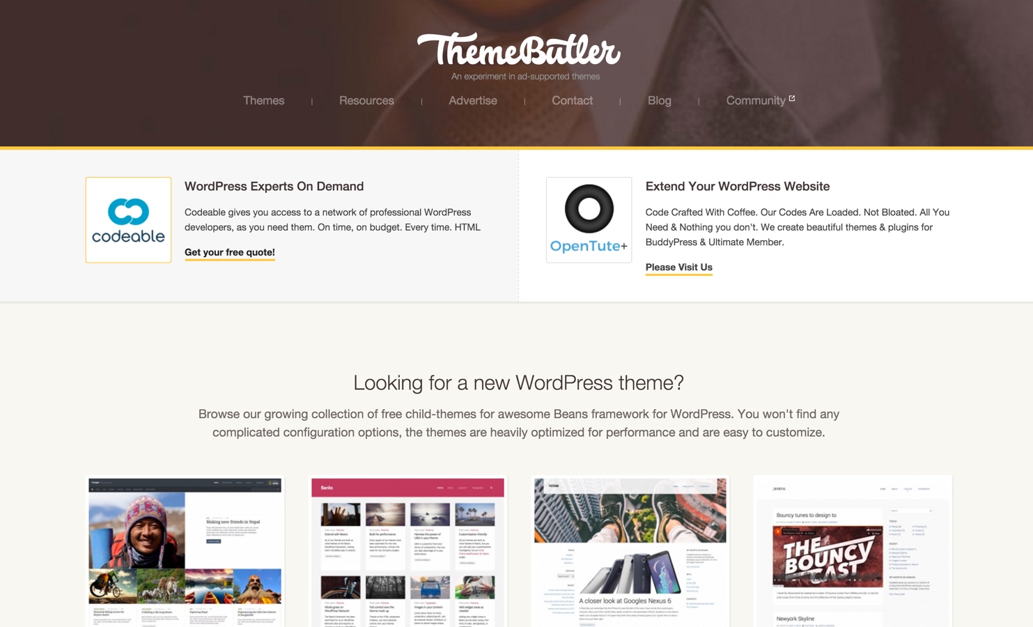 WordPress showcase built with Beans | Beans WordPress Theme Framework